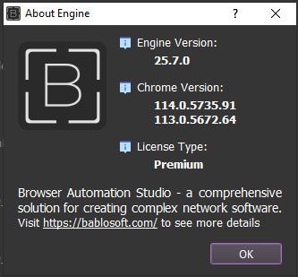 Use BAS current available browser engines in input settings | Bablosoft